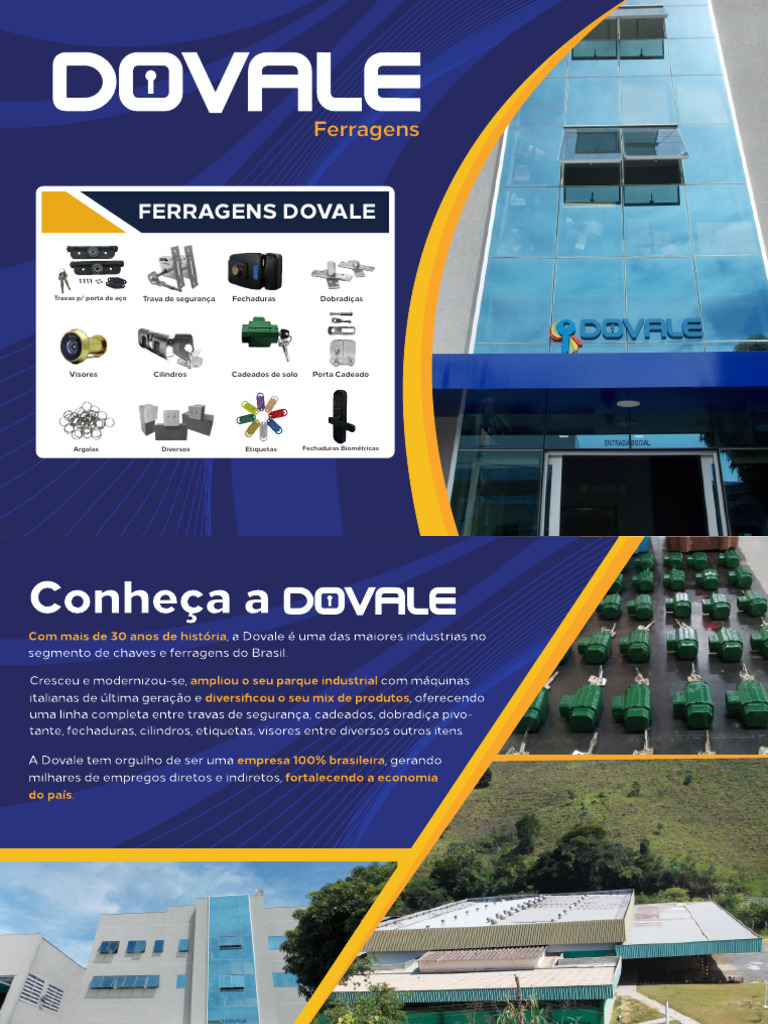 Ferragens Dovale: Fechaduras e Travas | PDF | Metais | Materiais