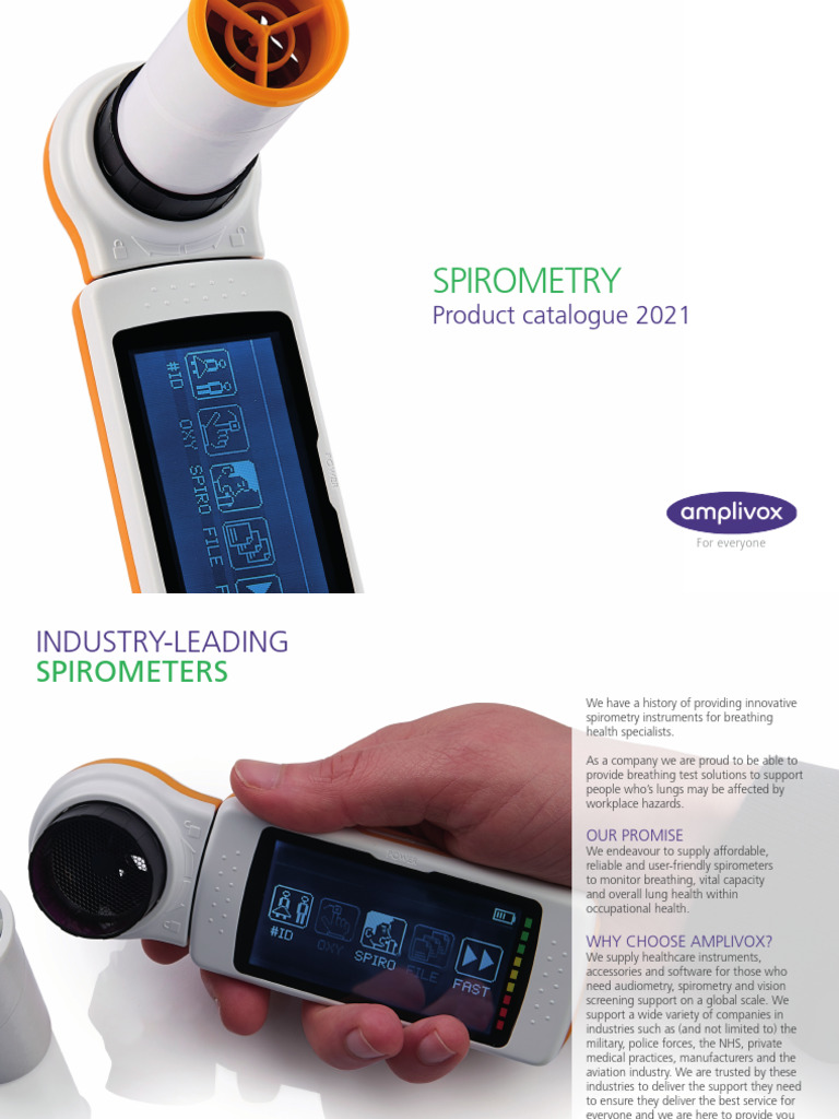 Microlab MK8 Spirometer Overview | PDF | Pulmonology