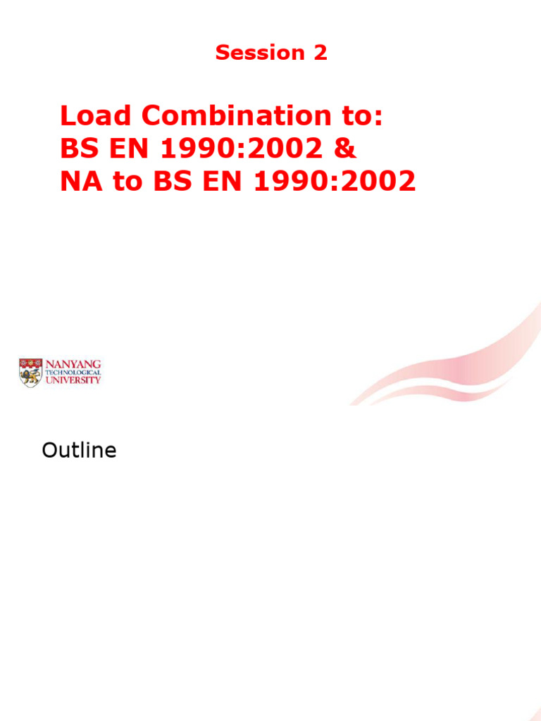 Load Combinations per BS EN 1990 | PDF | Beam (Structure) | Civil ...