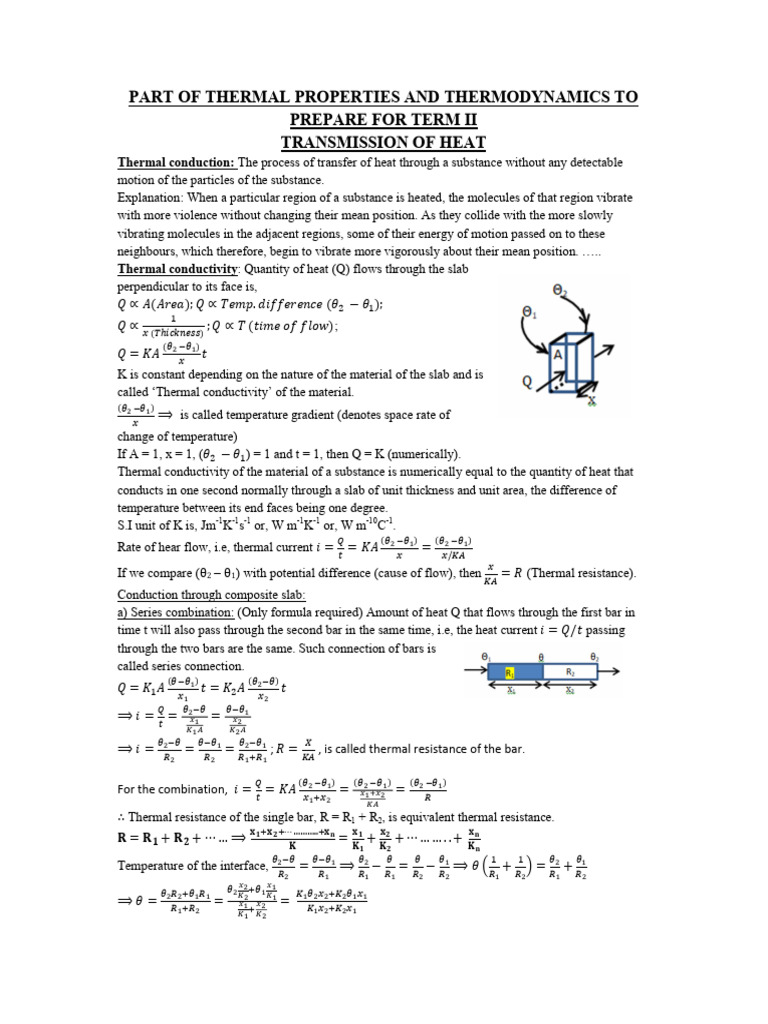 Rationalised Syllabus-Contents of Heat, Thermodynamis & KTG - PDF | PDF | Gases | Heat