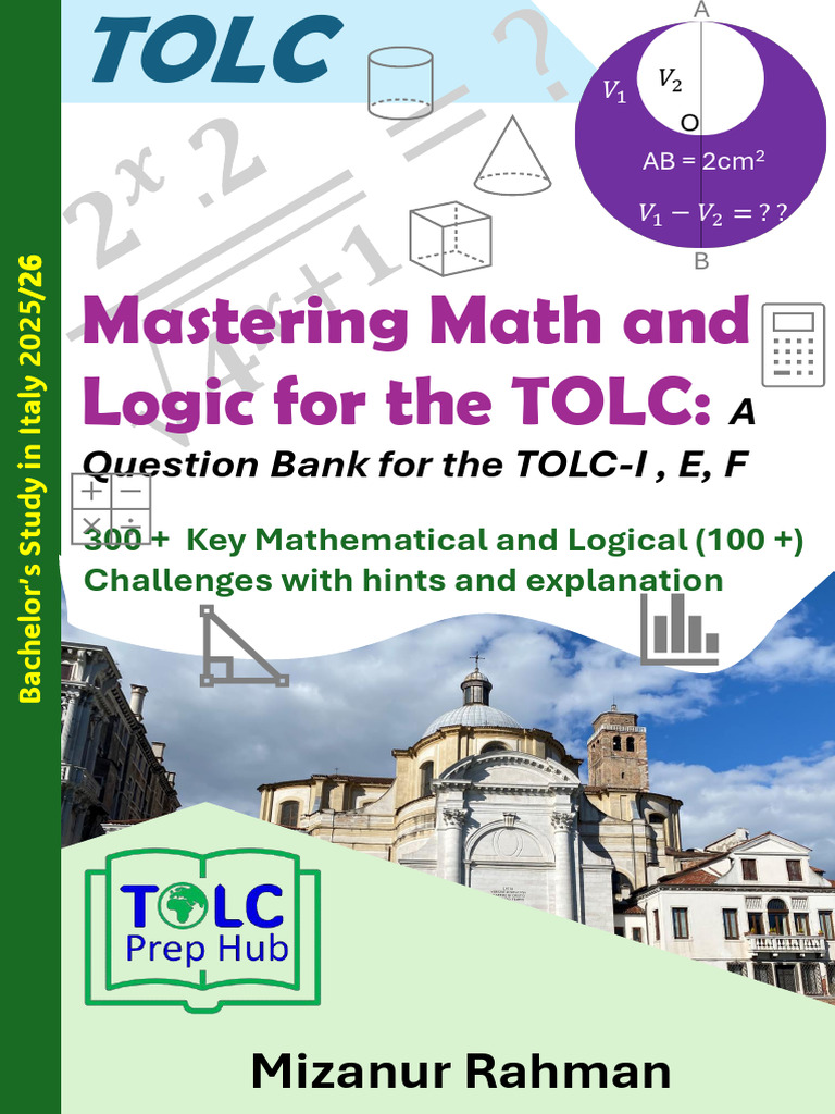 FVlatest Mastering Math and Logic For The TOLC A Question Bank For ...