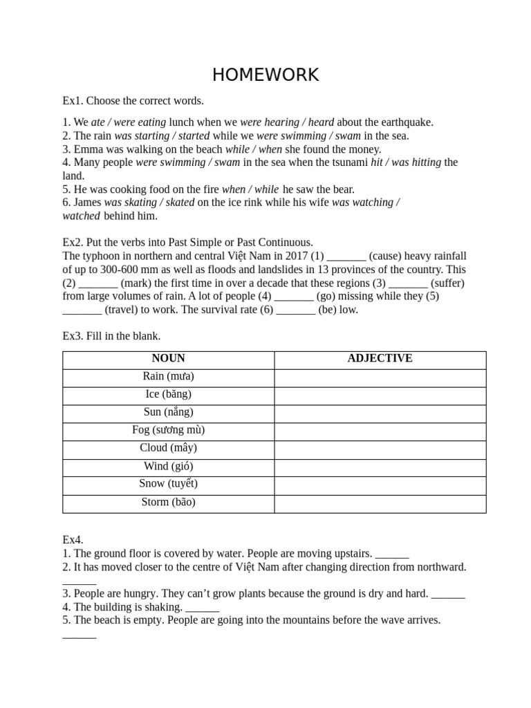 Bài tập ngày 18-9-23 | PDF | Rain | Tropical Cyclones