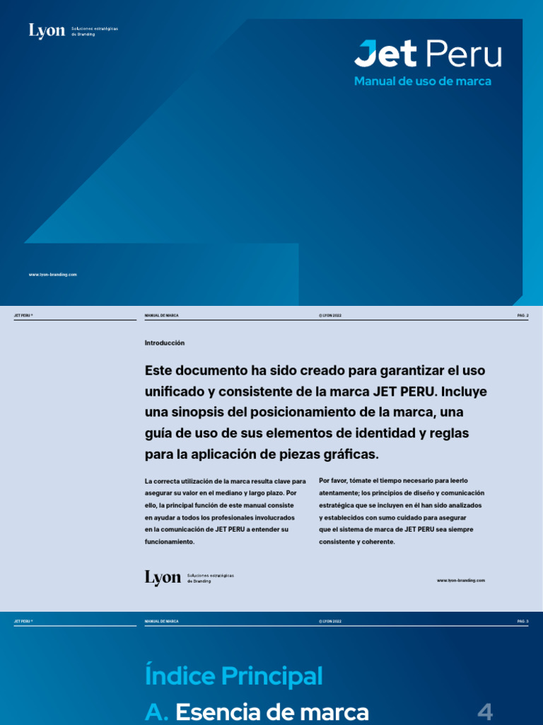 Manual de Marca JET PERU: Guía Completa | PDF | Comunicación | Marca