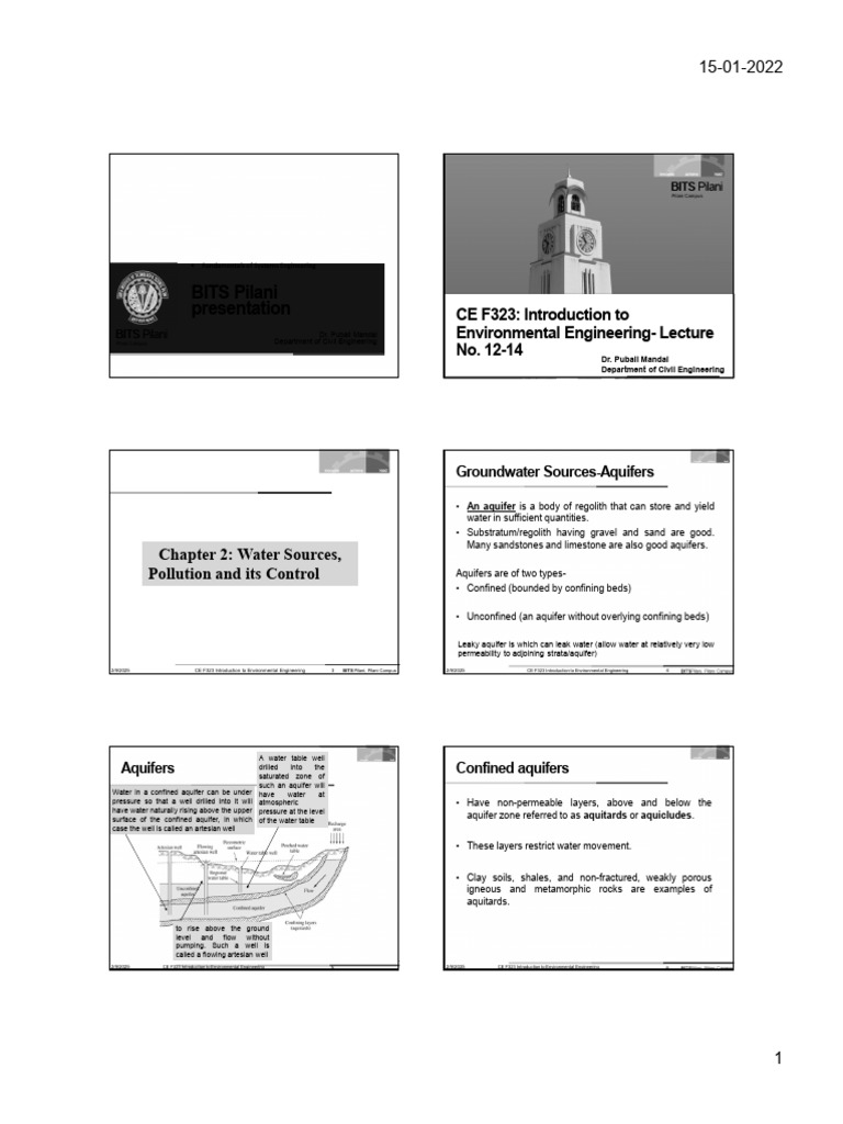 Aquifers and Groundwater Flow Basics | PDF | Aquifer | Porosity