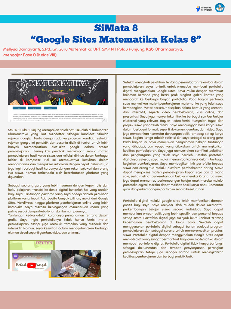 Cerita praktik baik SiMata 8 | PDF