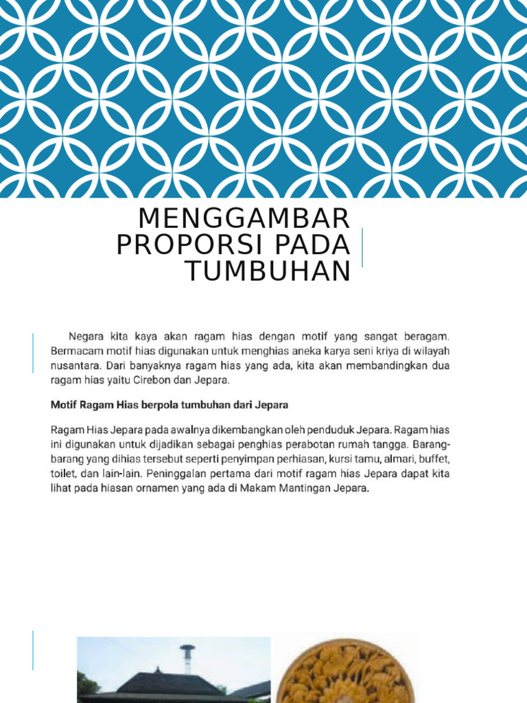 Menggambar Proporsi Pada Tumbuhan | PDF