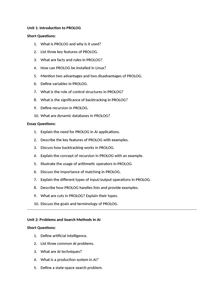 prolog ai | PDF | Fuzzy Logic | Knowledge Representation And Reasoning