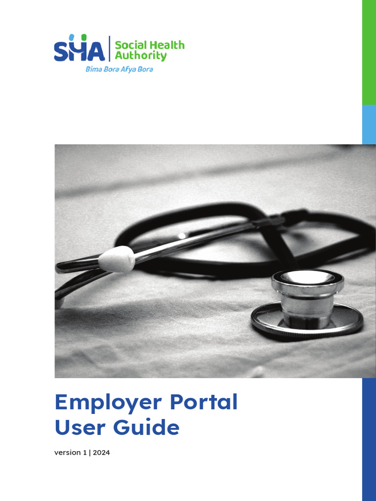 SHA Employer Portal User Guide 2024 | PDF | Login | Password