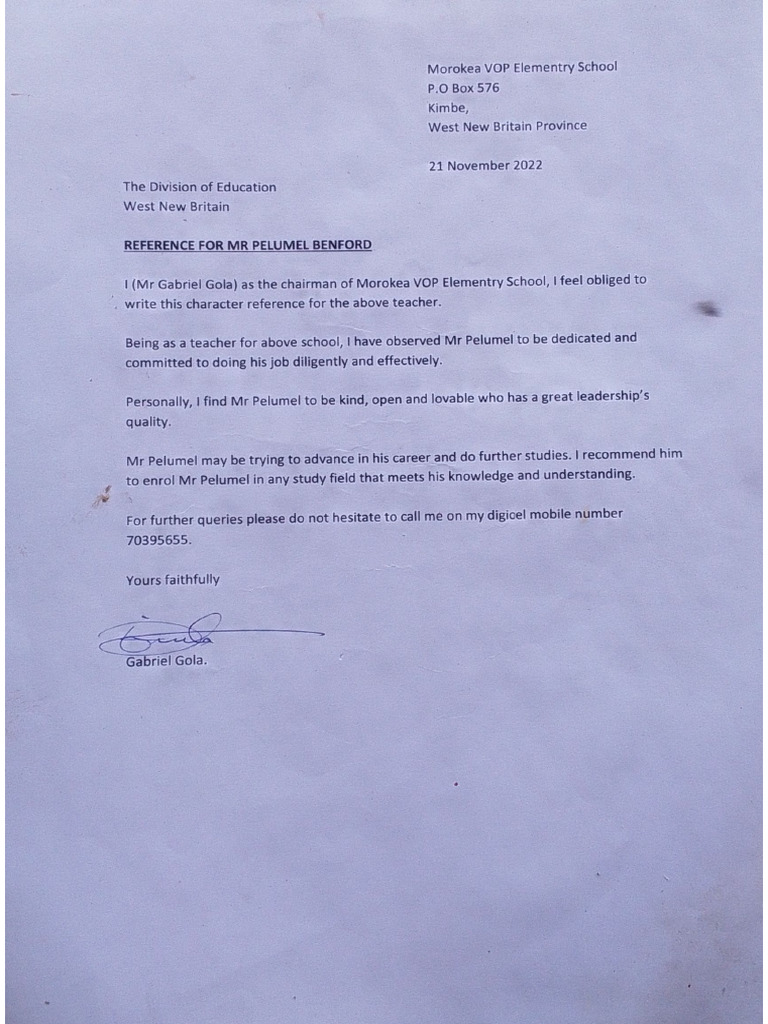 reffrees letter2 | PDF