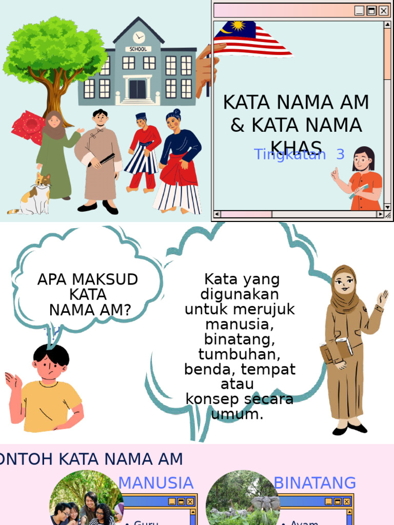 Kata Nama Am Dan Kata Nama Khas Slaid | PDF