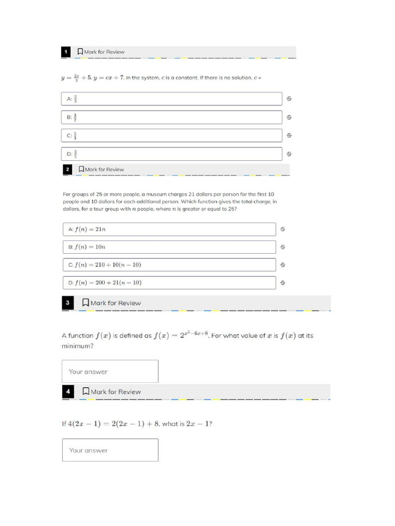 Sat Math Practice 2 | PDF