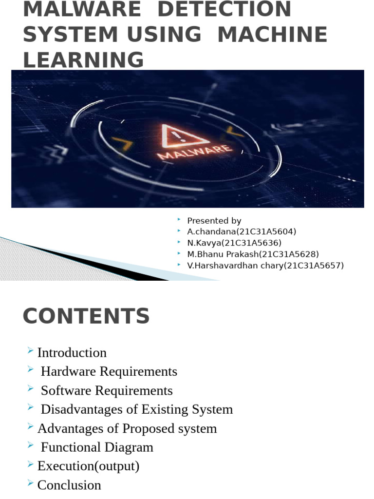 Malware Detection System | PDF