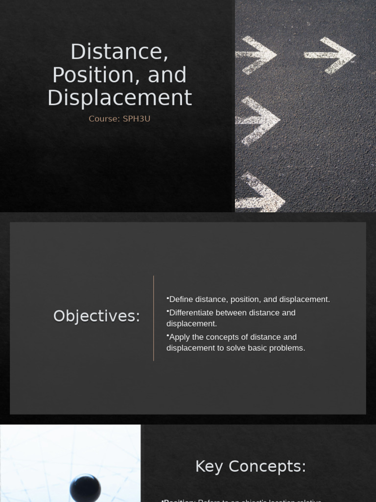 Distance, Position, and Displacement | PDF