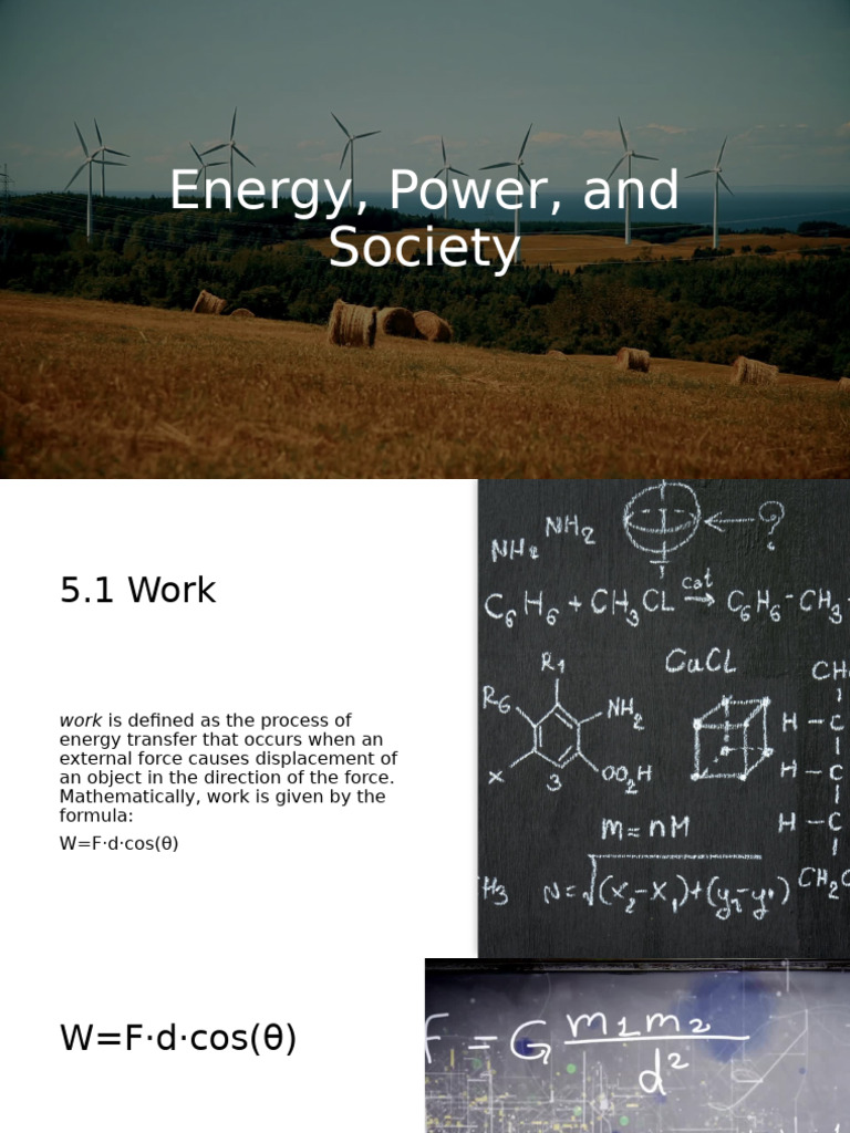 Energy, Power, and Society | PDF | Potential Energy | Force