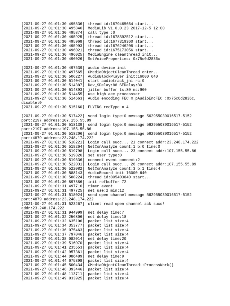 2021-09-27_log | PDF | Transmission Control Protocol | Computer Standards