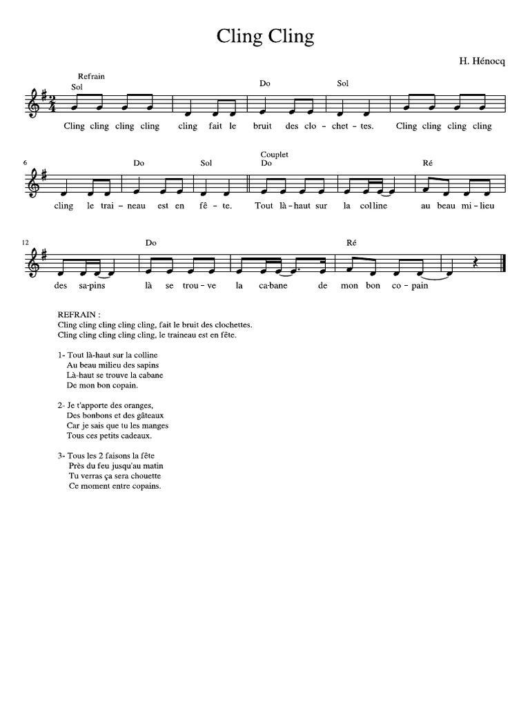 Cling Cling | PDF