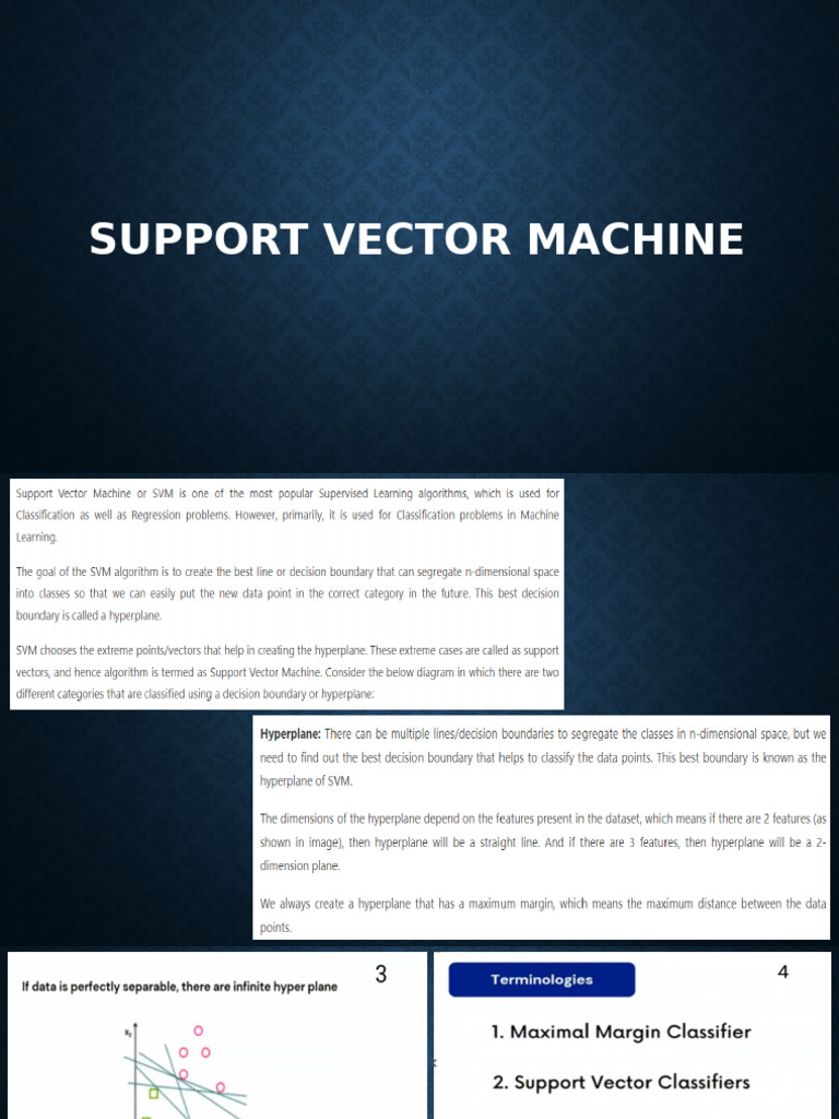 Support Vector Machine | PDF