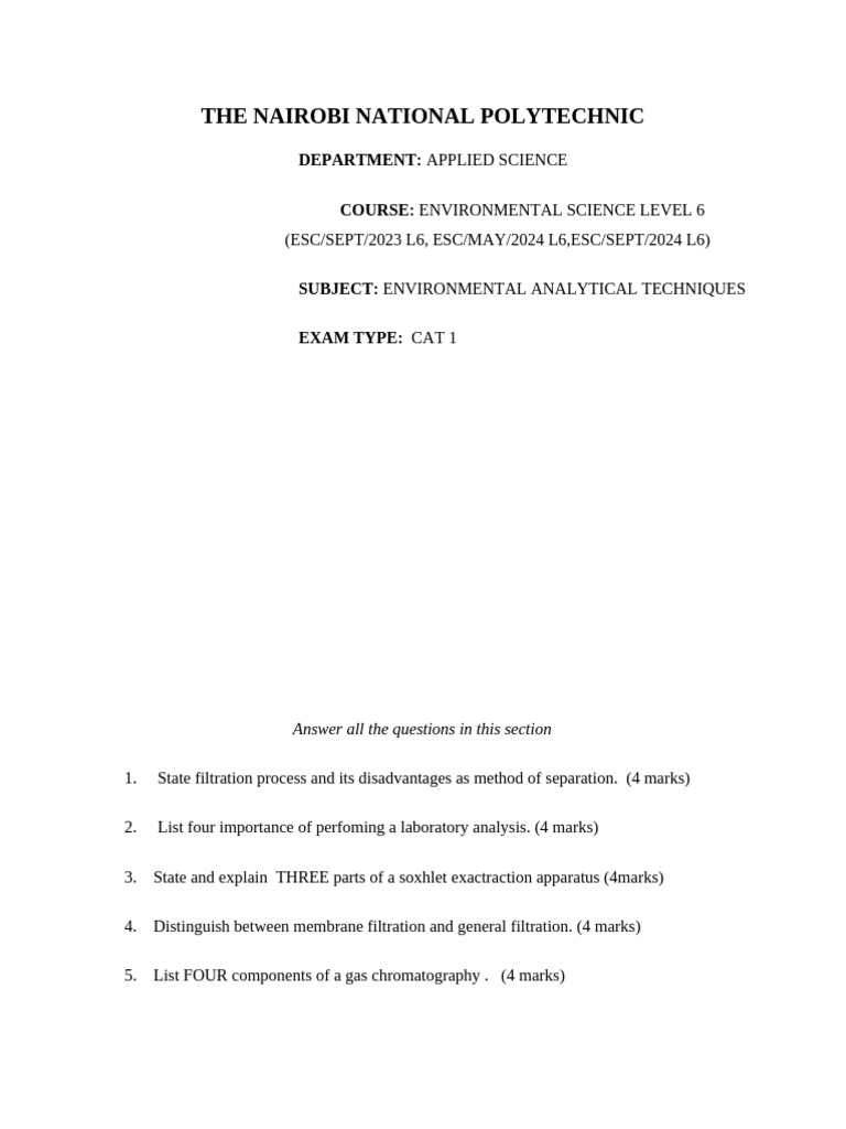 The Nairobi National Polytechnic | PDF