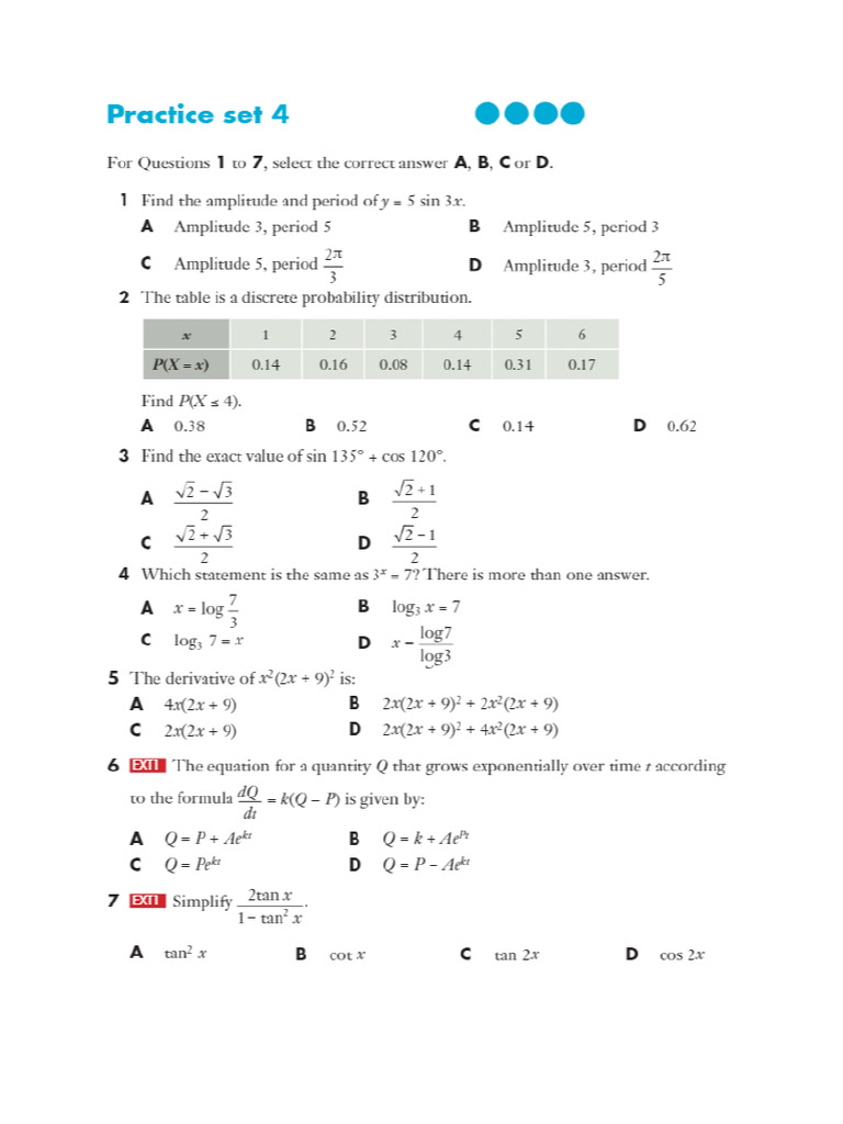 MIF Practice Set 4 Questions and Answers | PDF