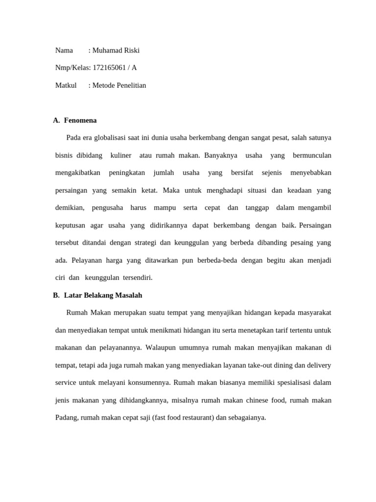 Ide Dasar Metlit | PDF