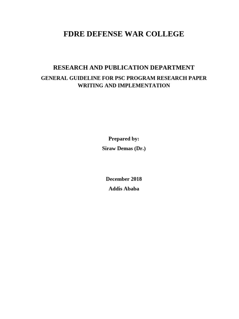 SRP Writimg Guideline English | PDF | Curriculum | Apa Style