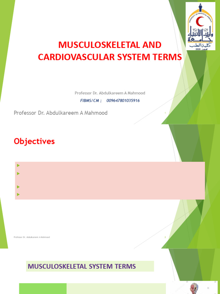 Medical Terminology L3 (Session 3) | PDF | Heart | Cardiology
