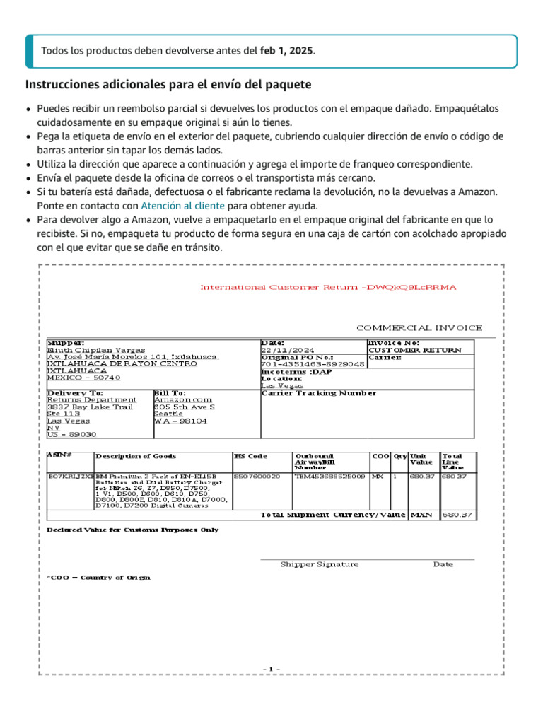 Centro de Devoluciones (1) | PDF