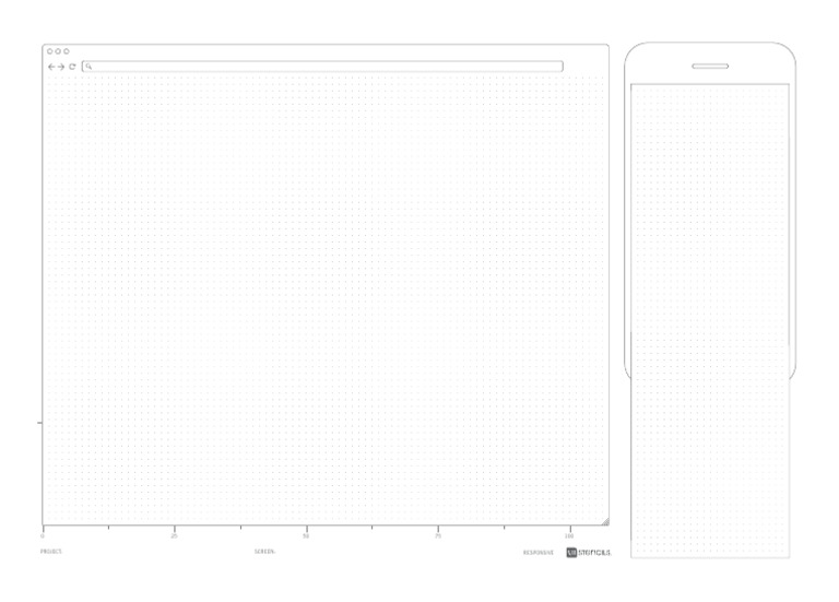 Ui Stencils Responsive A4 | PDF