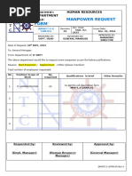 HR-MRF (Manpower Request Form) | PDF