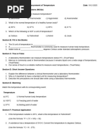 Chapter 7 Temperature and Its Measurement | PDF | Thermometer | Fahrenheit