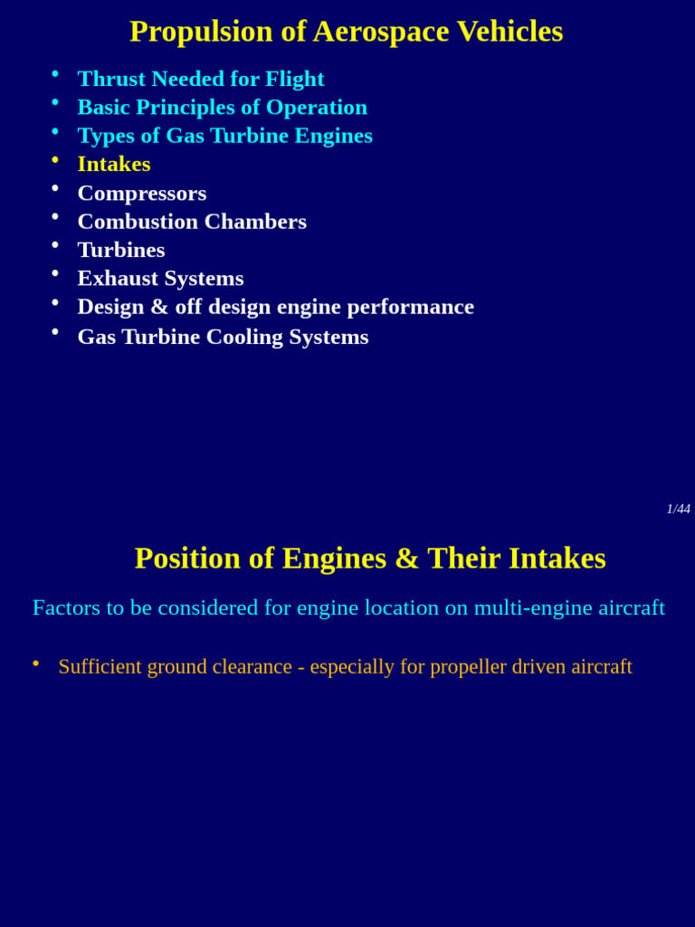 Gas Turbine Engine Intake Design | PDF | Shock Wave | Aircraft