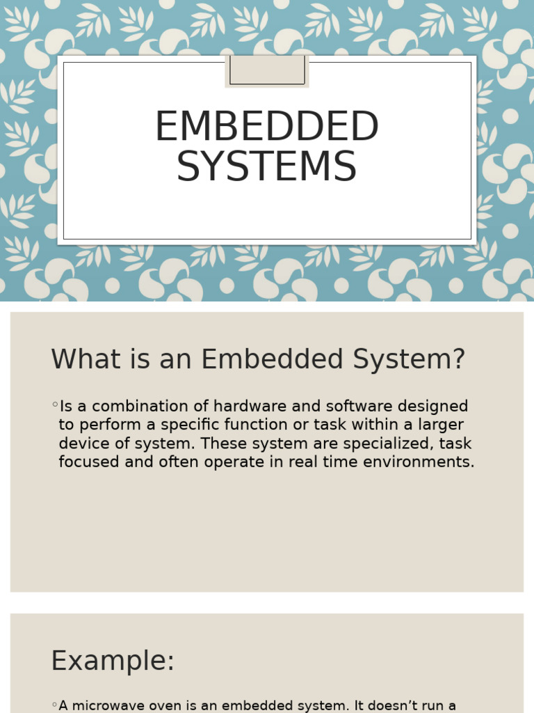 IV. Embedded Systems | PDF