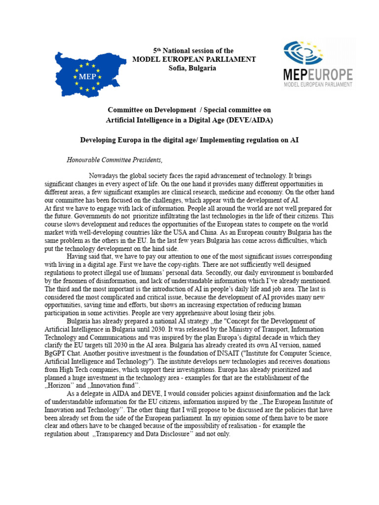 4th Nmep Position Paper 2 | PDF | Artificial Intelligence ...