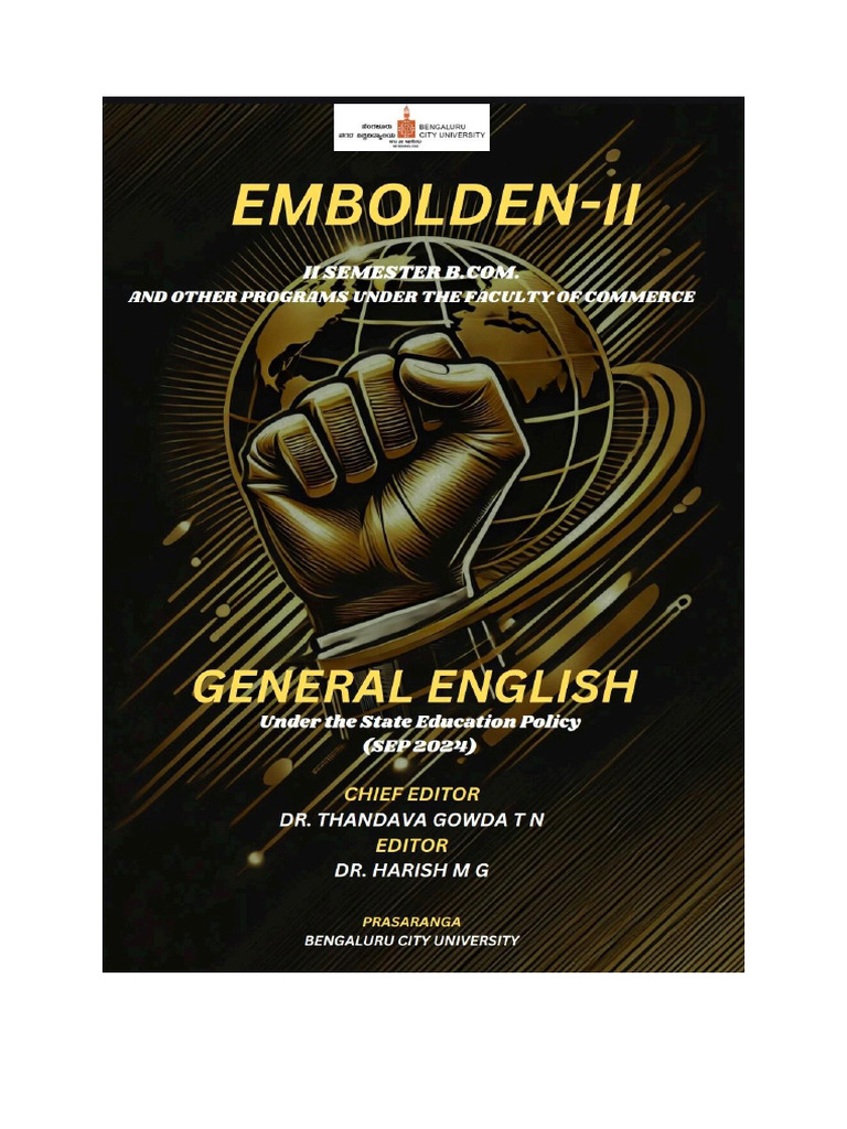General English Textbook for B.Com II Semester | PDF