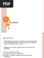 Lipids Overview and Functions in Biochemistry | PDF | Lipid | Fatty Acid