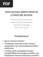 Contoh Literature Review | PDF | Metode & Bahan Ajar