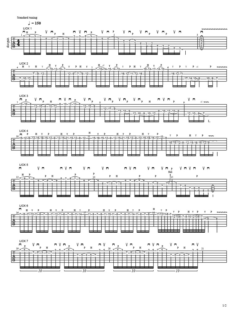10 Licks Tabs | PDF | Irish Musical Instruments | Necked Lutes