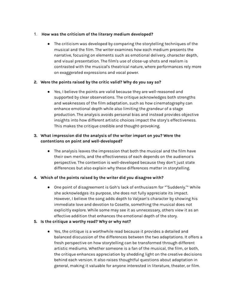 Les Misérables (Reading Comprehension) | PDF | Cosette