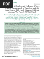 Myeloma VRD Protocol UPTODATE | PDF | Chemotherapy | Multiple Myeloma