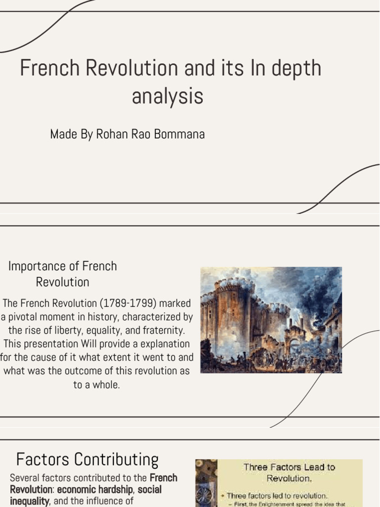 French Revolution and its indepth analysis | PDF