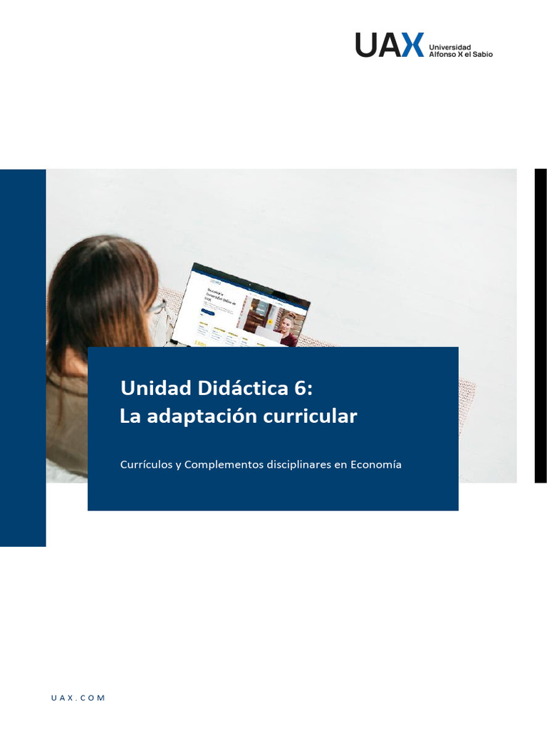 Contenido_UD6_Currículos_Economía | PDF | Plan de estudios | Evaluación