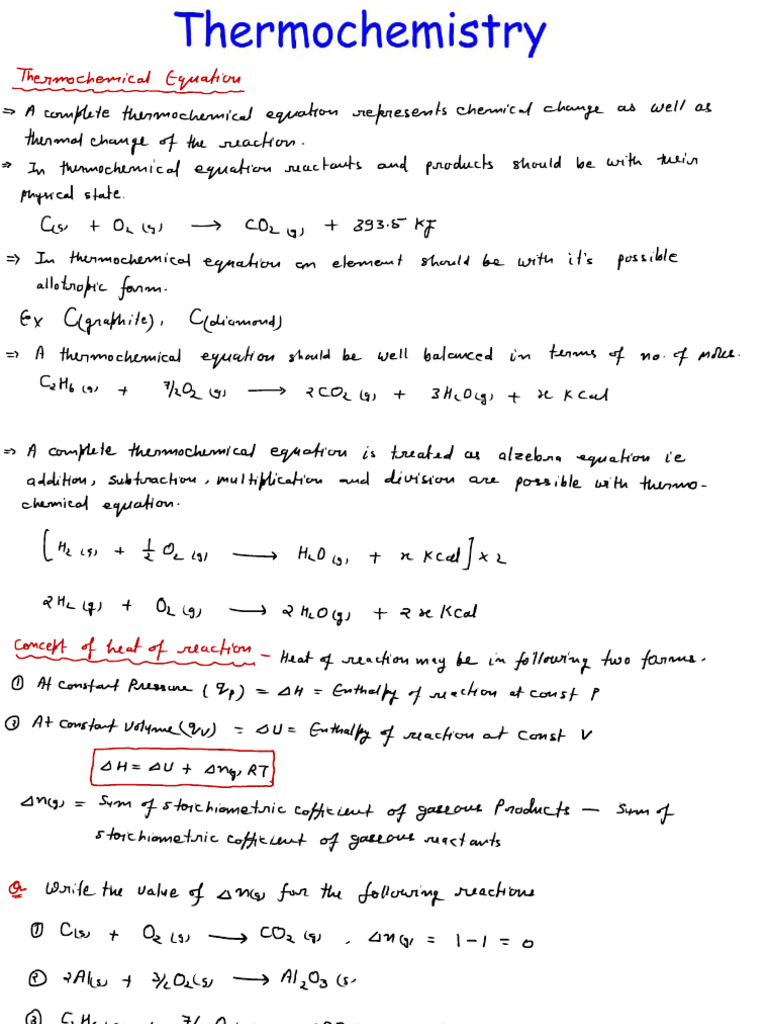 Thermochemistry | PDF