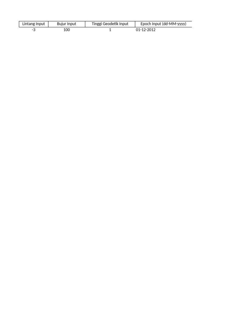 Template Transformasi Epoch | PDF