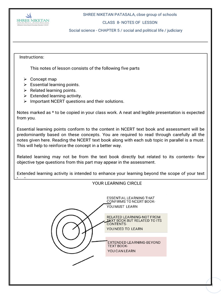 Judiciary Overview for Grade 8 Students | PDF