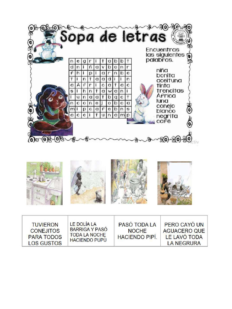 trabajos cuento Niña Bonita | PDF
