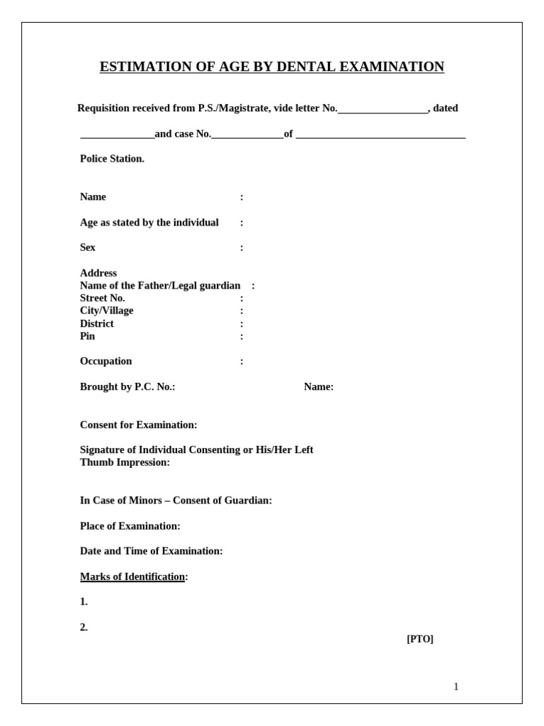 ESTIMATION OF AGE BY DENTAL EXAMINATION-NEW | PDF