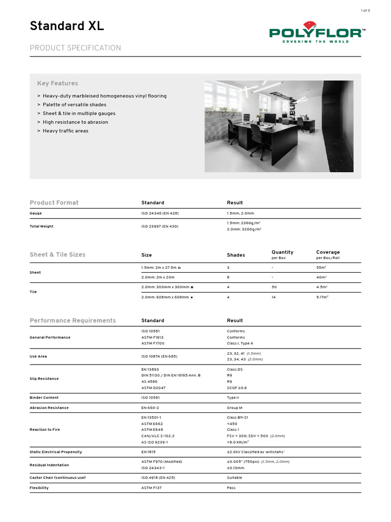 Product Specification Standard XL V2 6D | PDF | Building Engineering ...