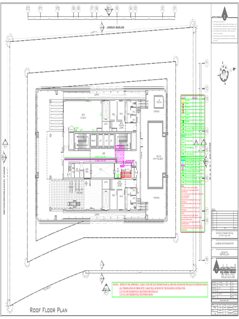 TEL-09 Roof Floor Plan | PDF | Optics | Telecommunications Equipment