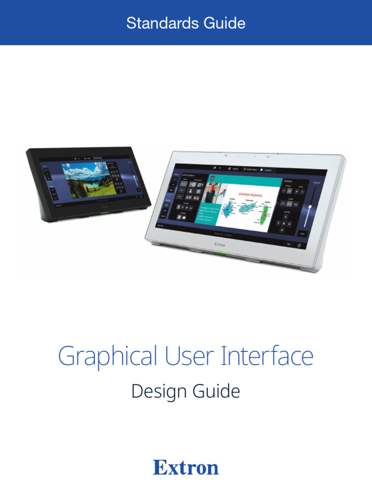 GUI Design Guide for AV Systems | PDF | Graphical User Interfaces ...