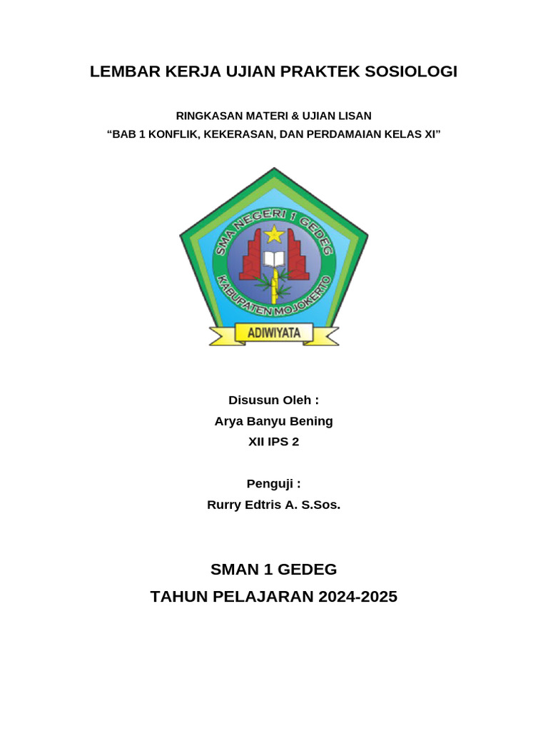 Format Cover Uprak | PDF